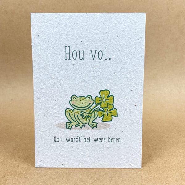 Groeikaart Hou vol - Bonte Raaf